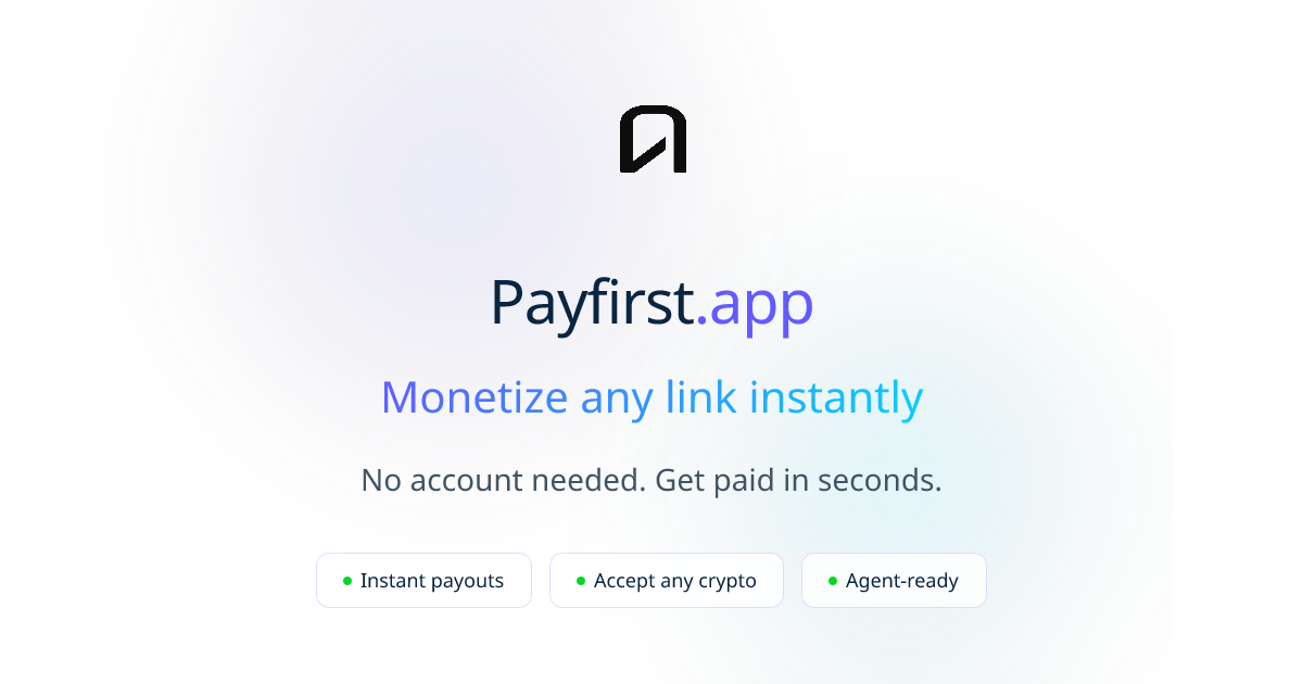 Payfirst – Monetize any link